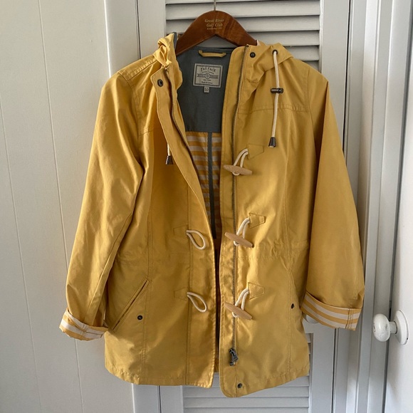 Fat Face | Jackets & Coats | Fat Face Rain Jacket Yellow | Poshmark
